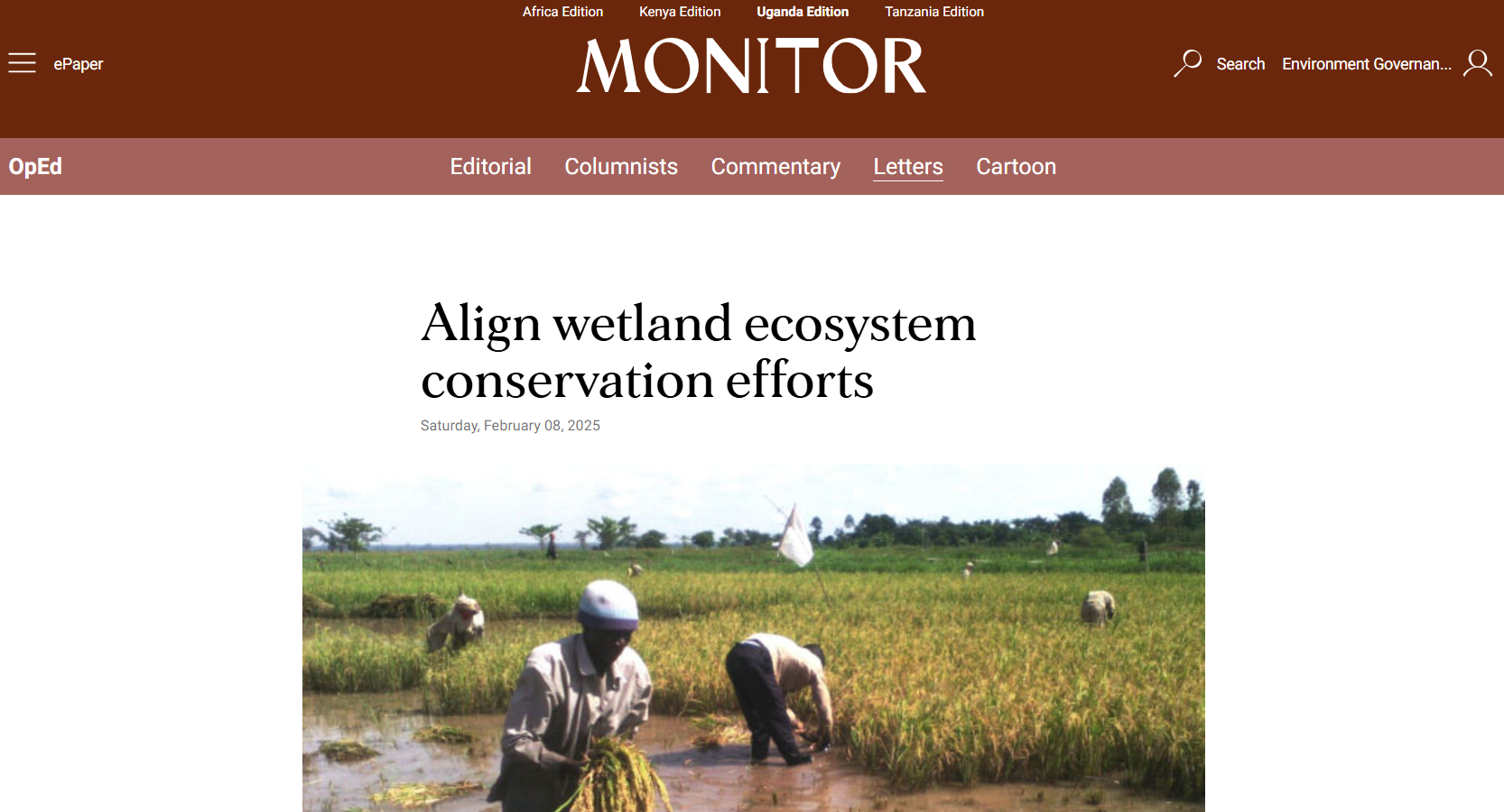 Align wetland ecosystem conservation efforts – Environment Governance ...